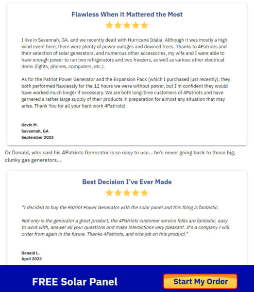 Patriot Power Generator 2500X Review + Cost, Specifications & Customer ...